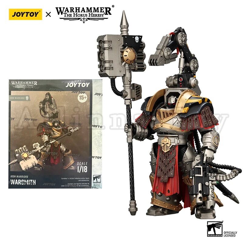JOYTOY 1/18 Фигурка Воин-металлист из Хорус-гереси с молотом Гравитон-Крашер