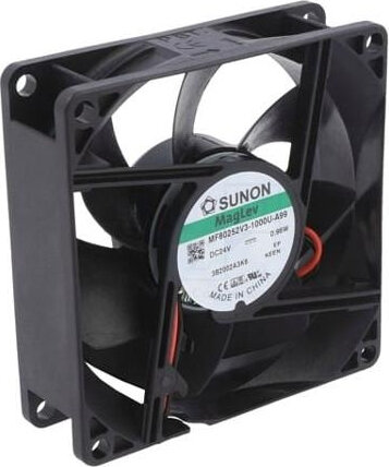 Вентилятор осевой SUNON MF80252V3-1000U-A99 Вентилятор осевой 24В DC 80x80x25мм подшипник Vapo 56,1куб. м/ч 28дБА 1шт