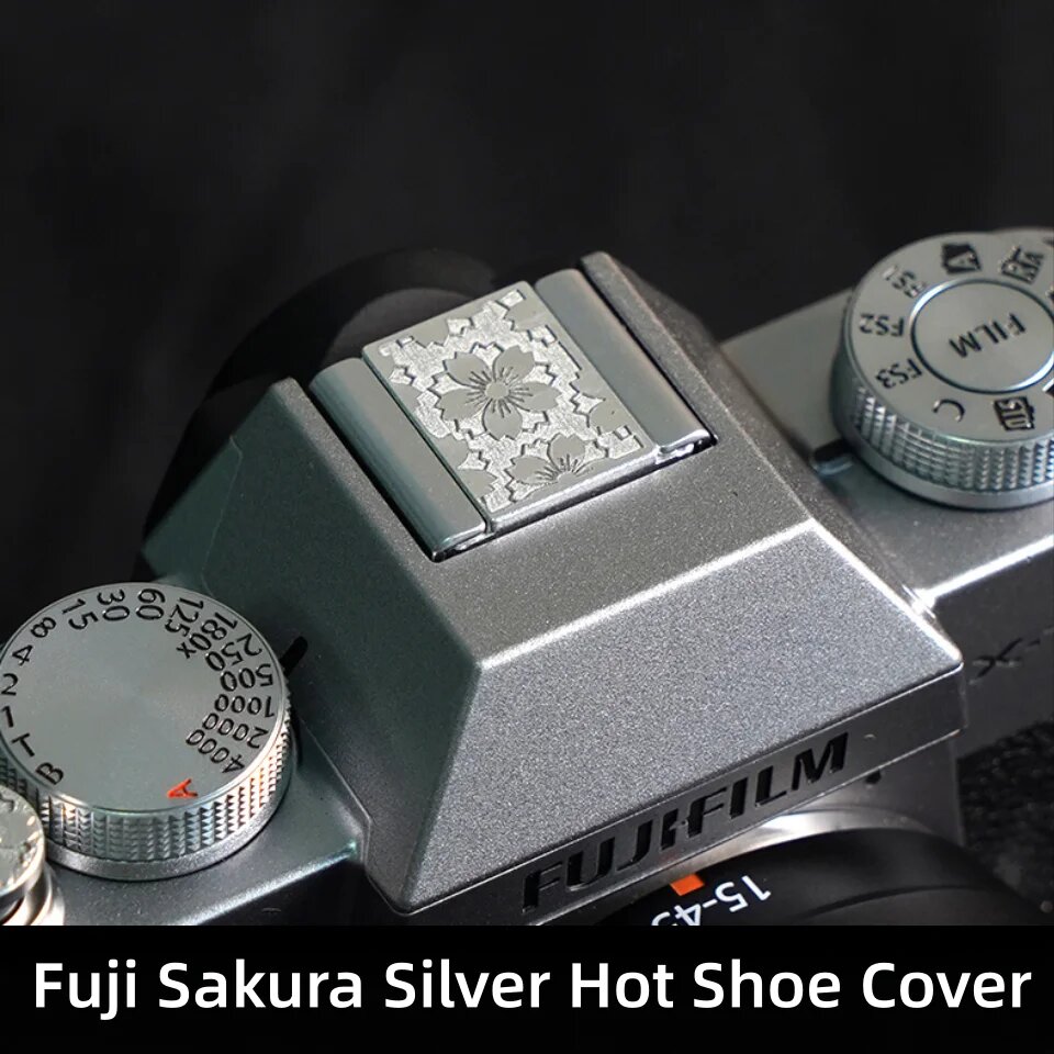 Fuji Sakura Silver Hot Shoe Cover