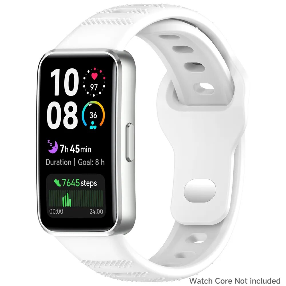 Силиконовый браслет, подходит для Huawei Band 8/9/10, точечная текстура, дышащий и устойчивый к поту, плотно и удобно сидит, спортивный браслет.