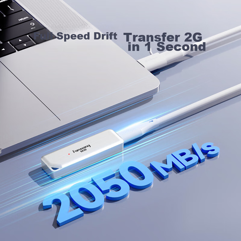 FANXIANG 500 ГБ портативный SSD с Type-C USB3.2 2050 МБ/с для смартфона и ноутбука Ёмкость：500 ГБМодель：PS2300 2050
