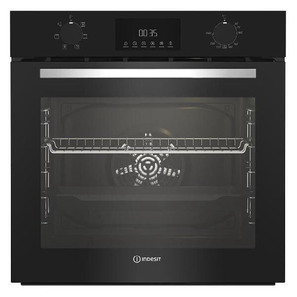 Духовой шкаф Indesit IFE 3644 BL Black, гидролизная очистка, конвекция