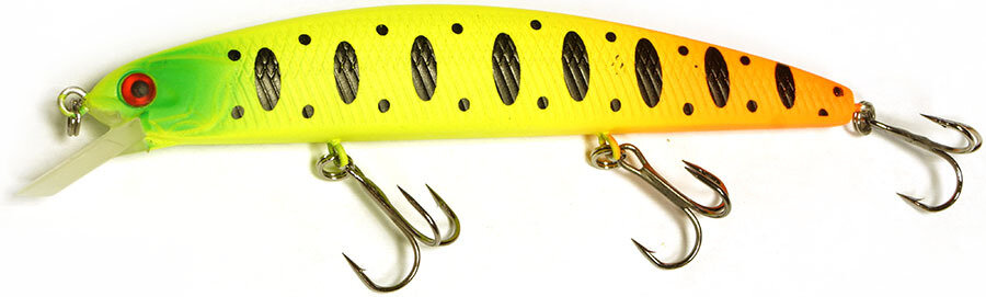 Воблер Scorana STRIDER MINNOW сусп, 110мм, 16г, 0,5-1,0м, цв. GYR