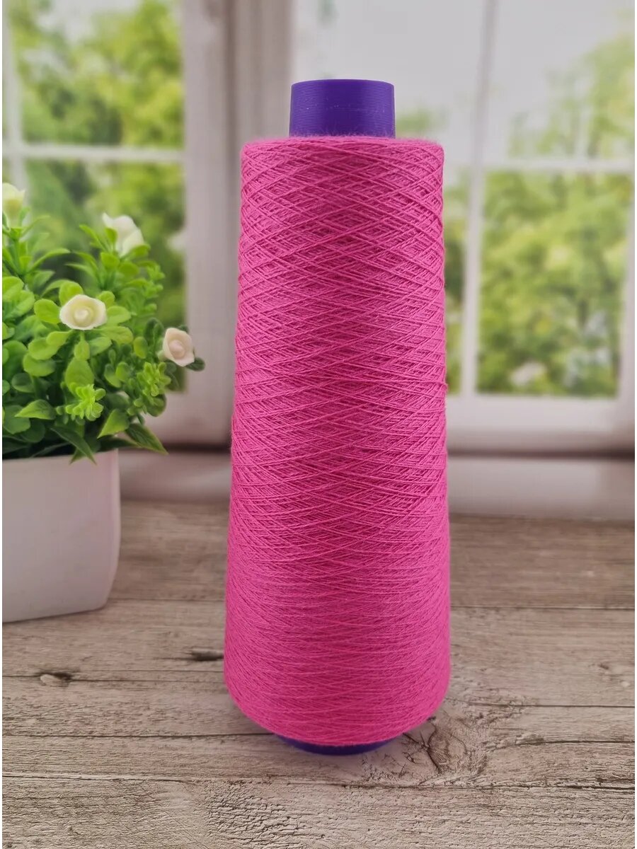 Пряжа 100% хлопок X. Textile, натуральный состав, произведена по итальянским стандартам, 1000м в 100г
