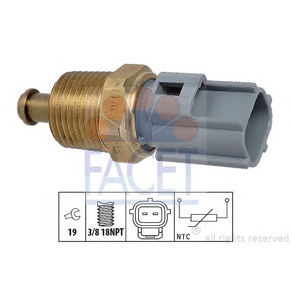 FACET 7.3363 (1E0018510 / 30711661 / 3F1A12A648AA) датчик температуры охлаждающей жидкости ford: c-max 1.6 02 / 07,