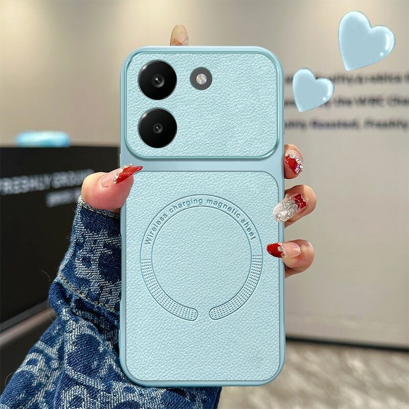 Чехол для Poco X8 Pro/ Поко X8 Про кожа TPU антиударный чехол