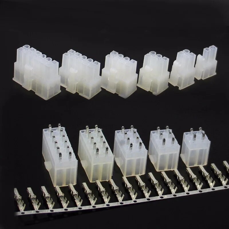 Разъемы-коннекторы 5557 5569 для автопроводки 10Sets 2x5P, Straight Needle