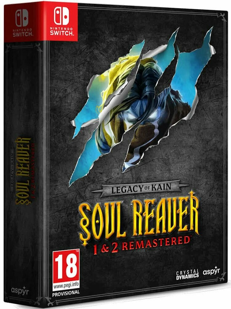 Игра Legacy of Kain Soul Reaver 1 + 2 Remastered Deluxe Edition Switch Русская Версия Картридж на Nintendo Switch