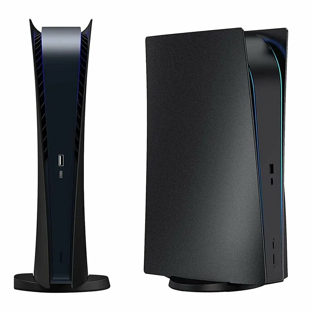 PS5 Disc/Digital Edition Матовая лицевая панель обложки Shell Skin Чехол для консоли Play Station 5_1.0 Digital черное