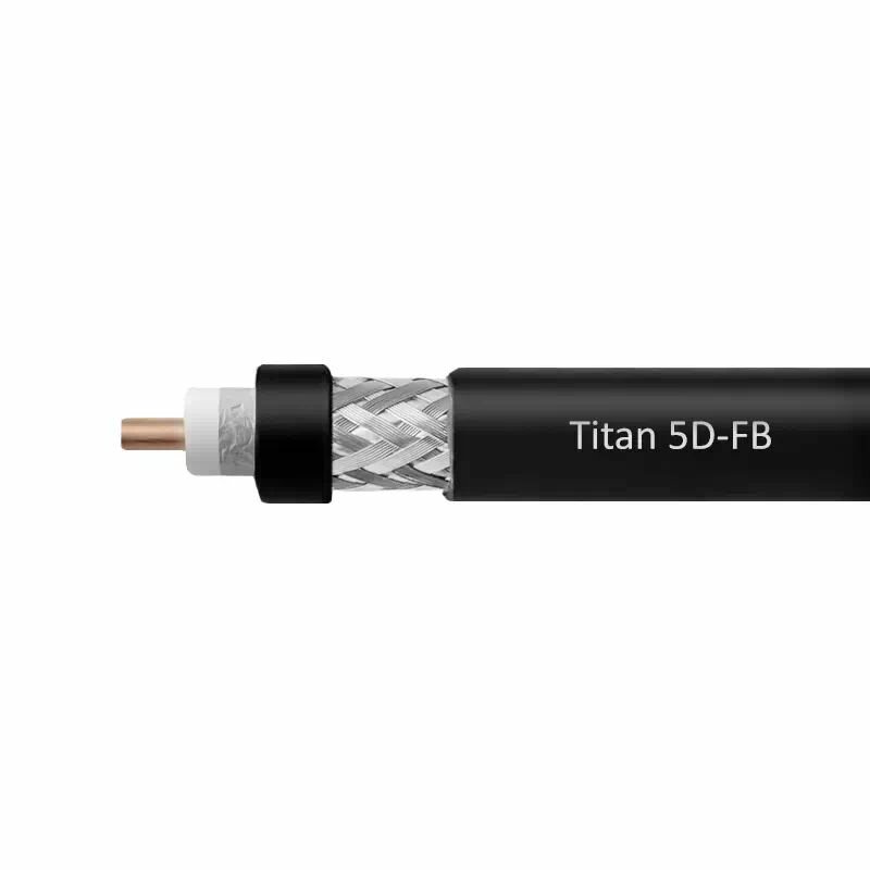 Кабель VEGATEL 5D-FB (Titan, черный) бухта 500м