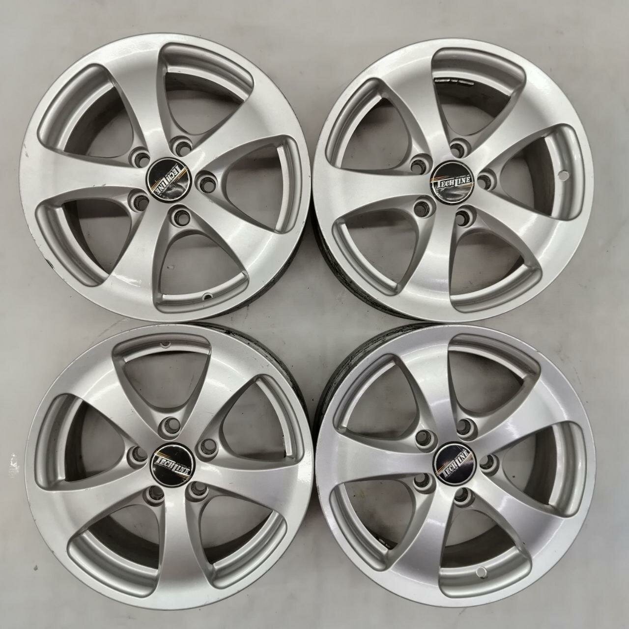 Комплект (4 шт) колесных дисков TechLine 14x5.5 PCD 5x100 D57.1 ET35 (Реплика)