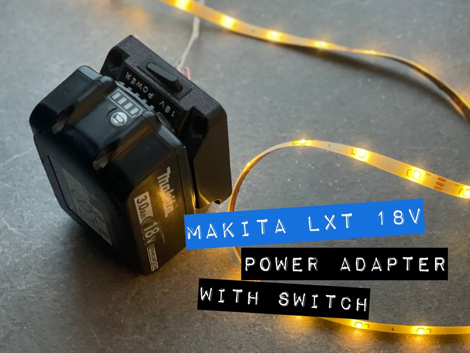 Держатель аккумулятора, для аккумулятора, 18В LXT, 3DOPRU арт. MK-1086402