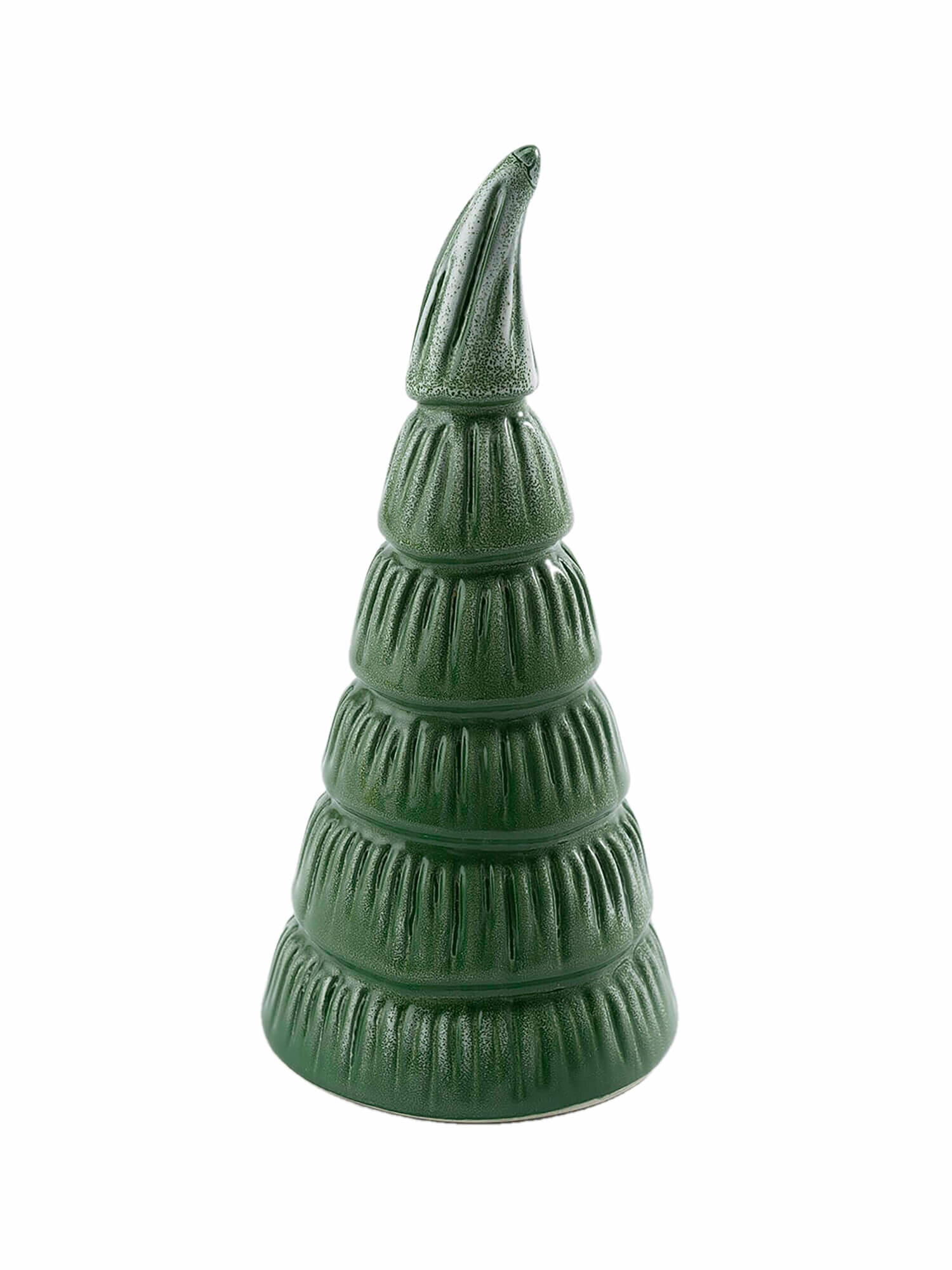 Статуэтка Hill&Mill "Pine Green & white", керамика, ручная работа, 15x7x7 см — фото 1