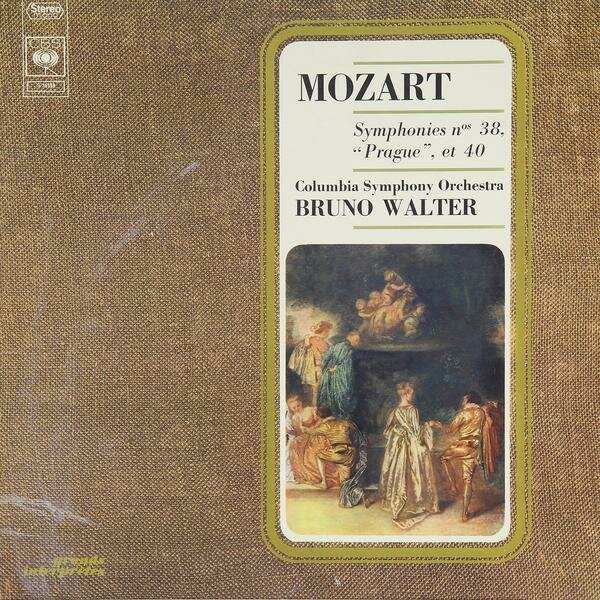 Винтажная виниловая пластинка MOZART: SYMPHONIES № 38, "PRAGUE" , et 40 (BRUNO WALTER)