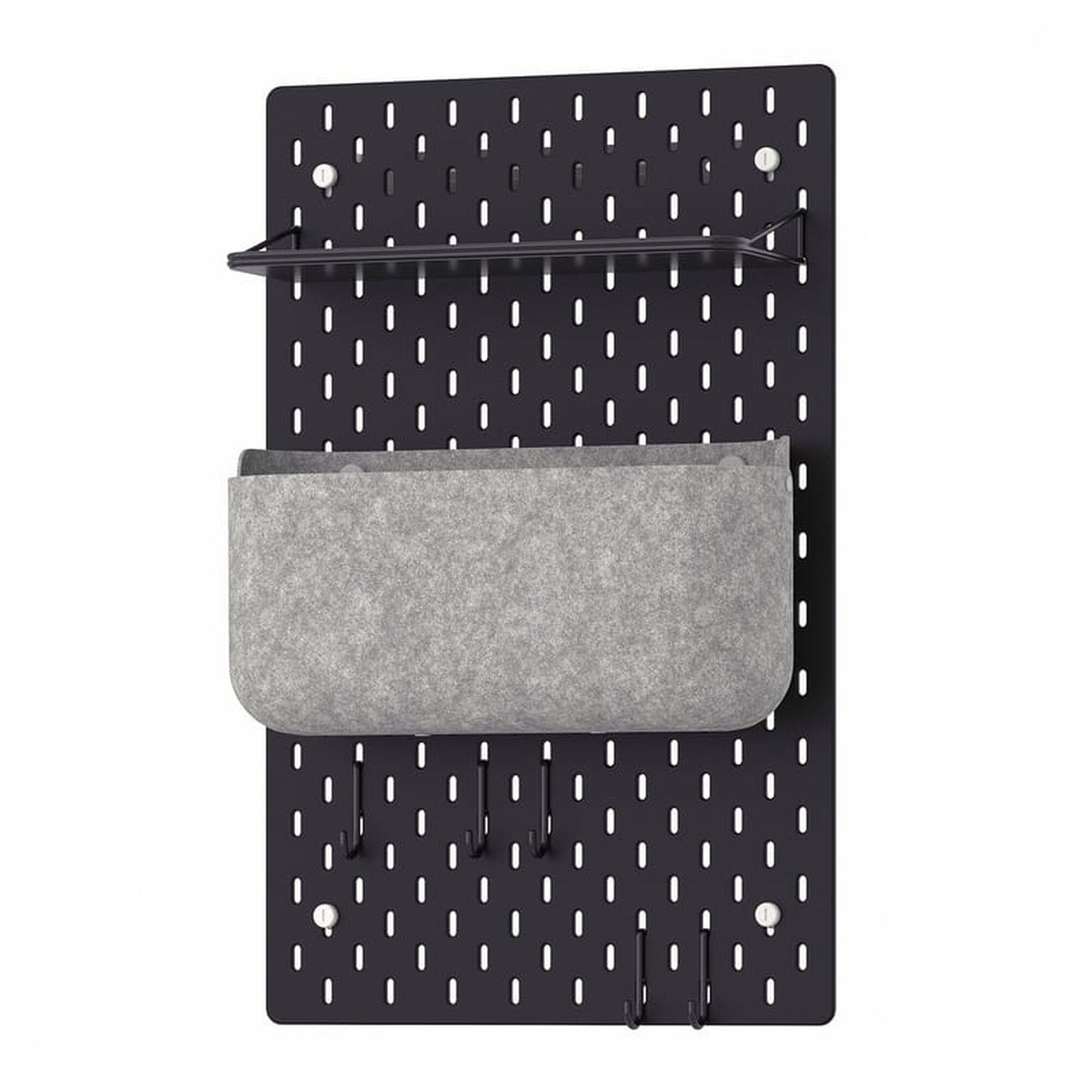 Флипчарт IKEA SK DIS комбинация перфорированной панели, черный, 36x56 см 796.077.17