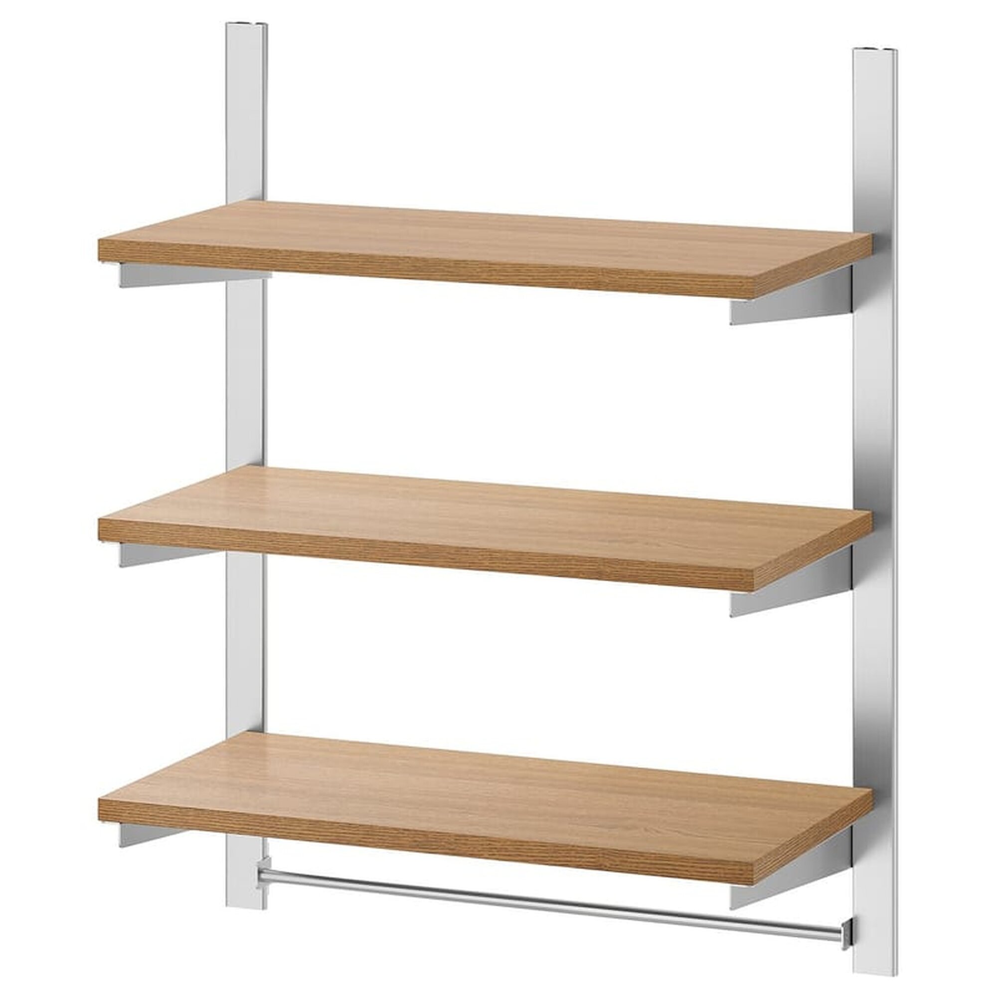Органайзер для хранения вещей IKEA Kungsfors, нержавеющая сталь/ясень 293.083.01