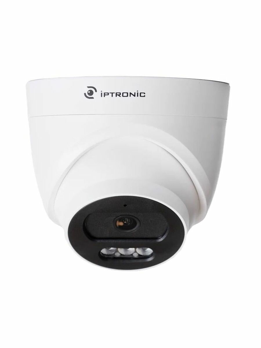 Видеокамера IP IPTRONIC IPT-IPEP2001(2.8) купольная, белая, IP66