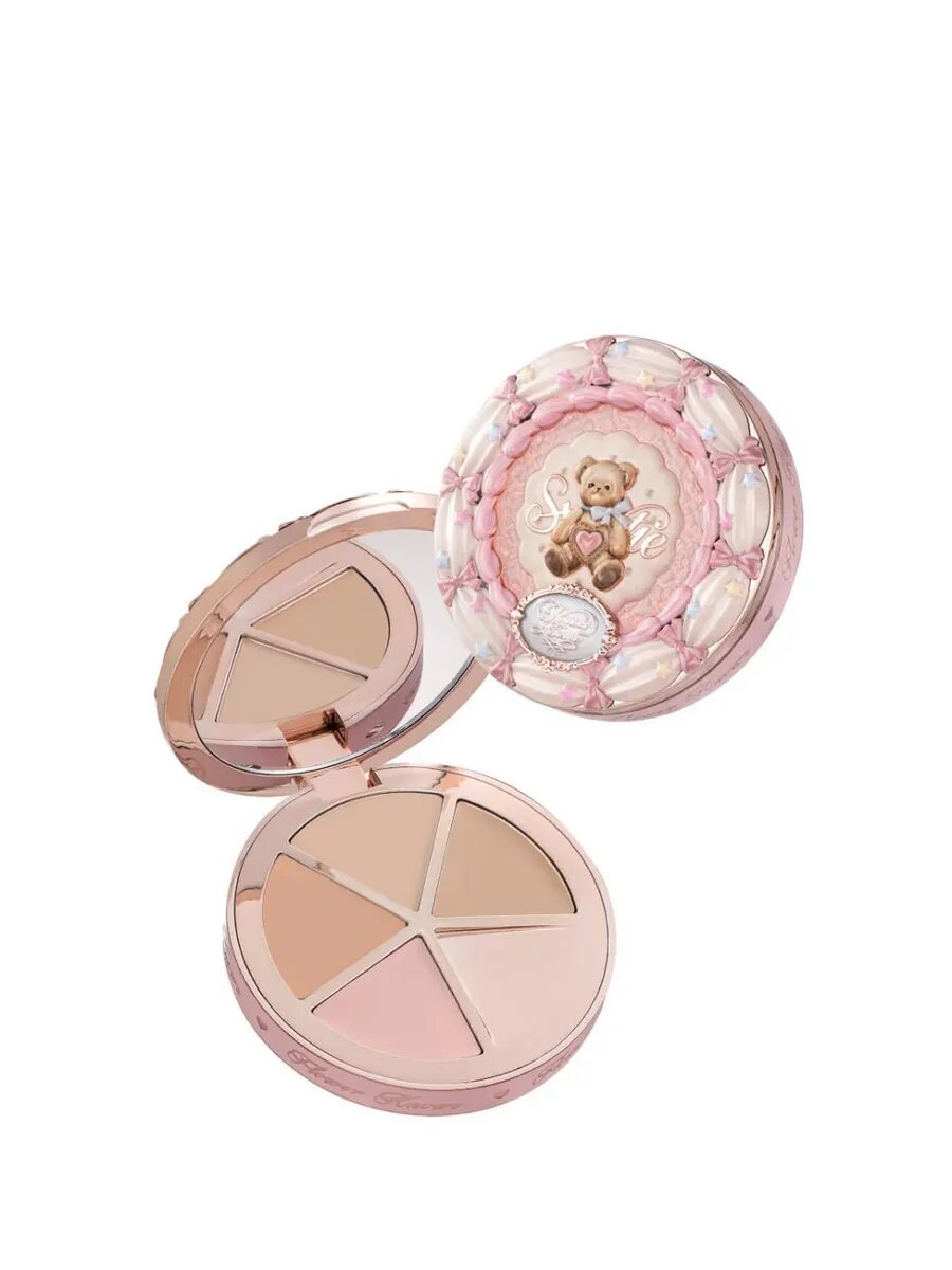 Палетка консилеров Flower knows The Sweetie Bear 01 Strawberry Chocolate