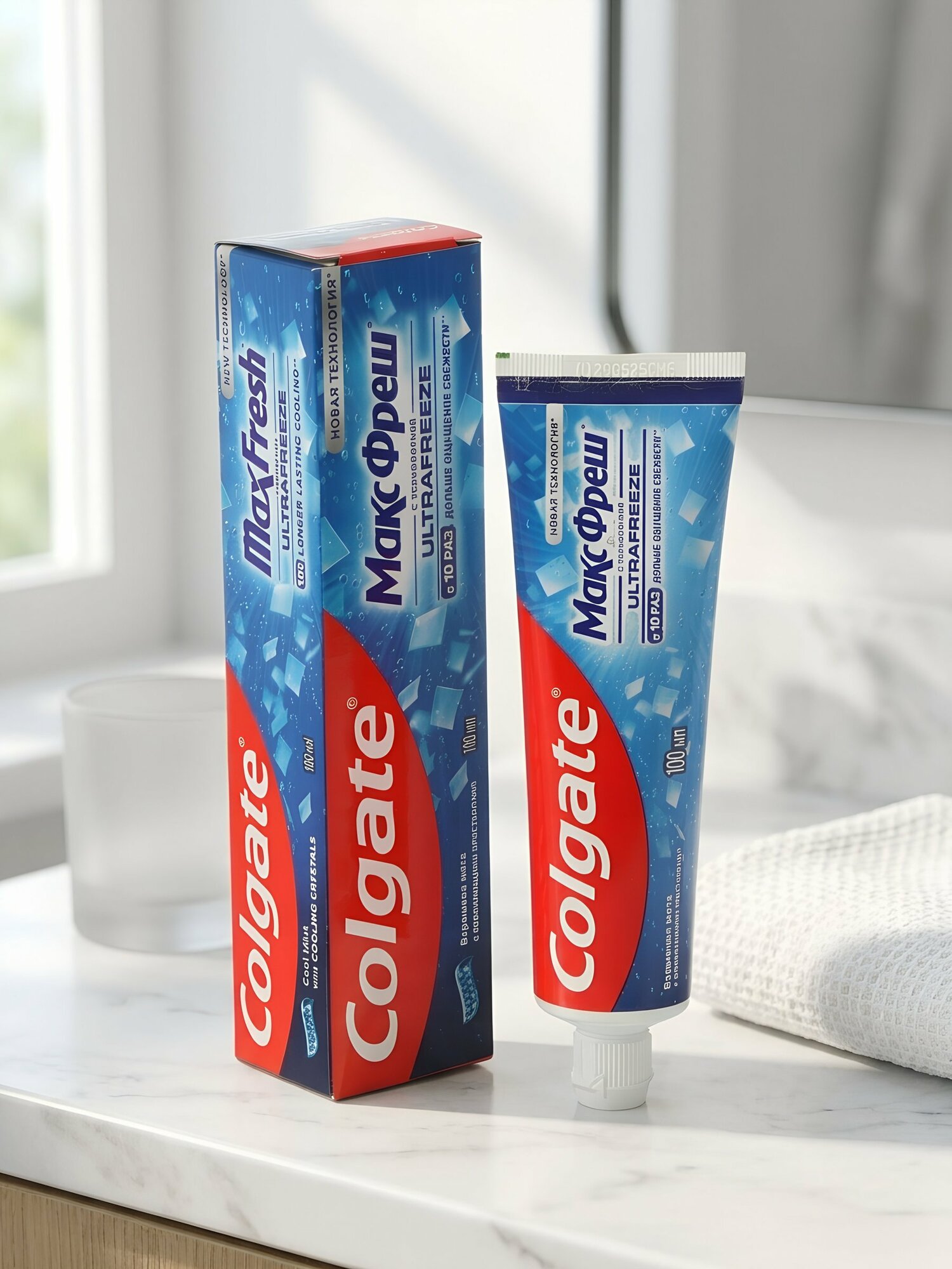 Зубная паста Colgate MaxFresh Взрывная мята с освежающими кристаллами, 100 мл, комплексный уход и защита от кариеса