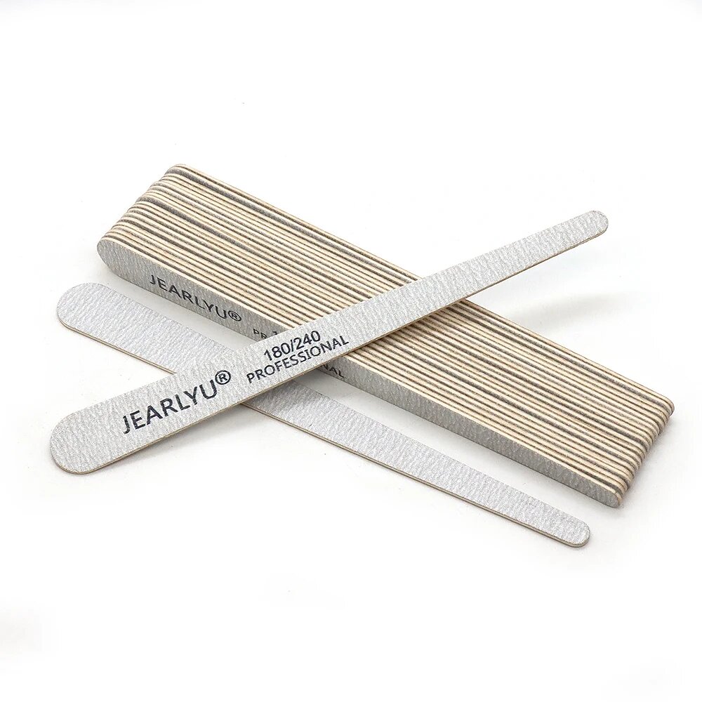 Пилочки для ногтей JEARLYU дерево 10-100 шт 10pcs