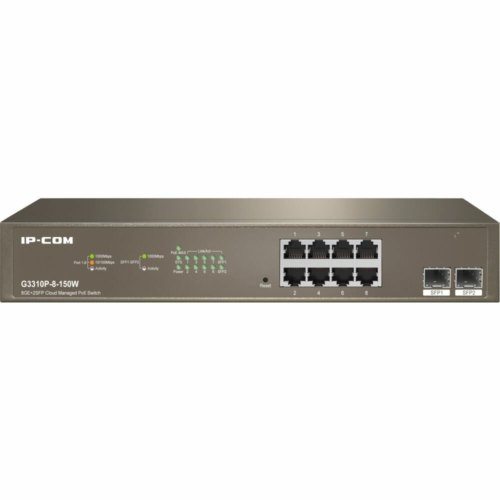 Коммутатор Tenda G3310P-8-150W