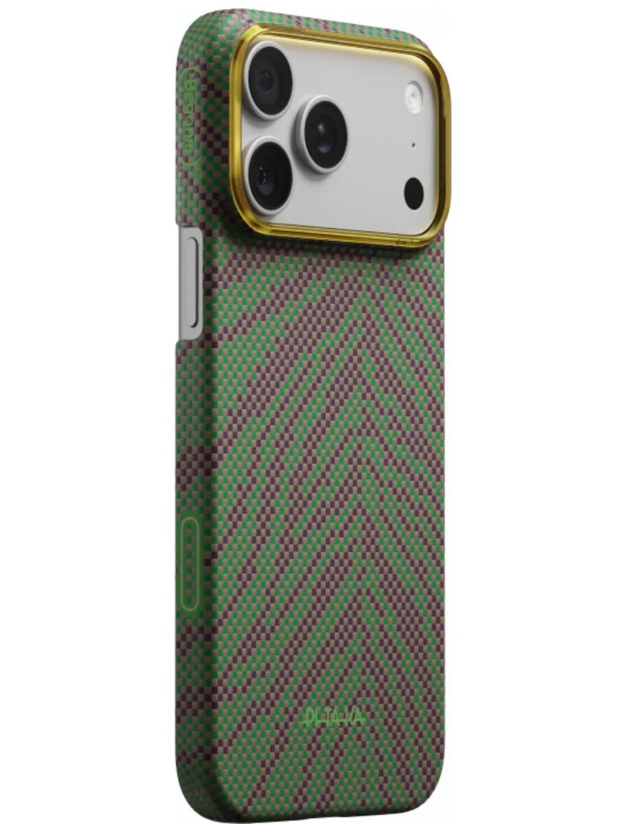 Чехол ультра тонкий для iPhone 17 Pro Max, Зелёно-коричневый