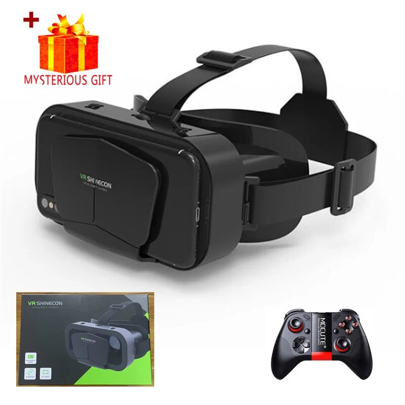 VR 3D очки виртуальной реальности с пультом, цвет: With Remote B