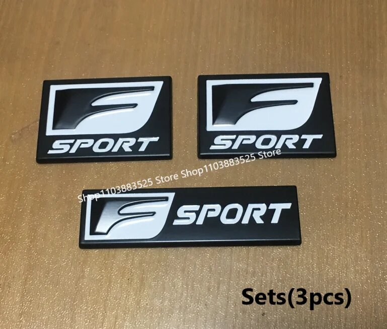 Металлическая Эмблема-наклейка Lexus F SPORT VIP Для GX460, CT200, IS250, ES 220D, sets(3pcs)-1