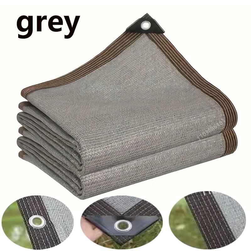 Солнцезащитная сетка HDPE для сада и террасы Серый, 2x6m, grey