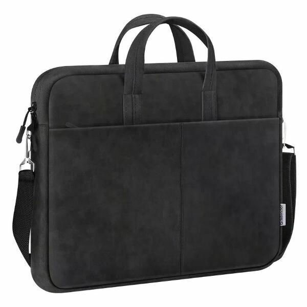 Сумка для ноутбука Defender Solid 15.6" PU кожа, черный, карман
