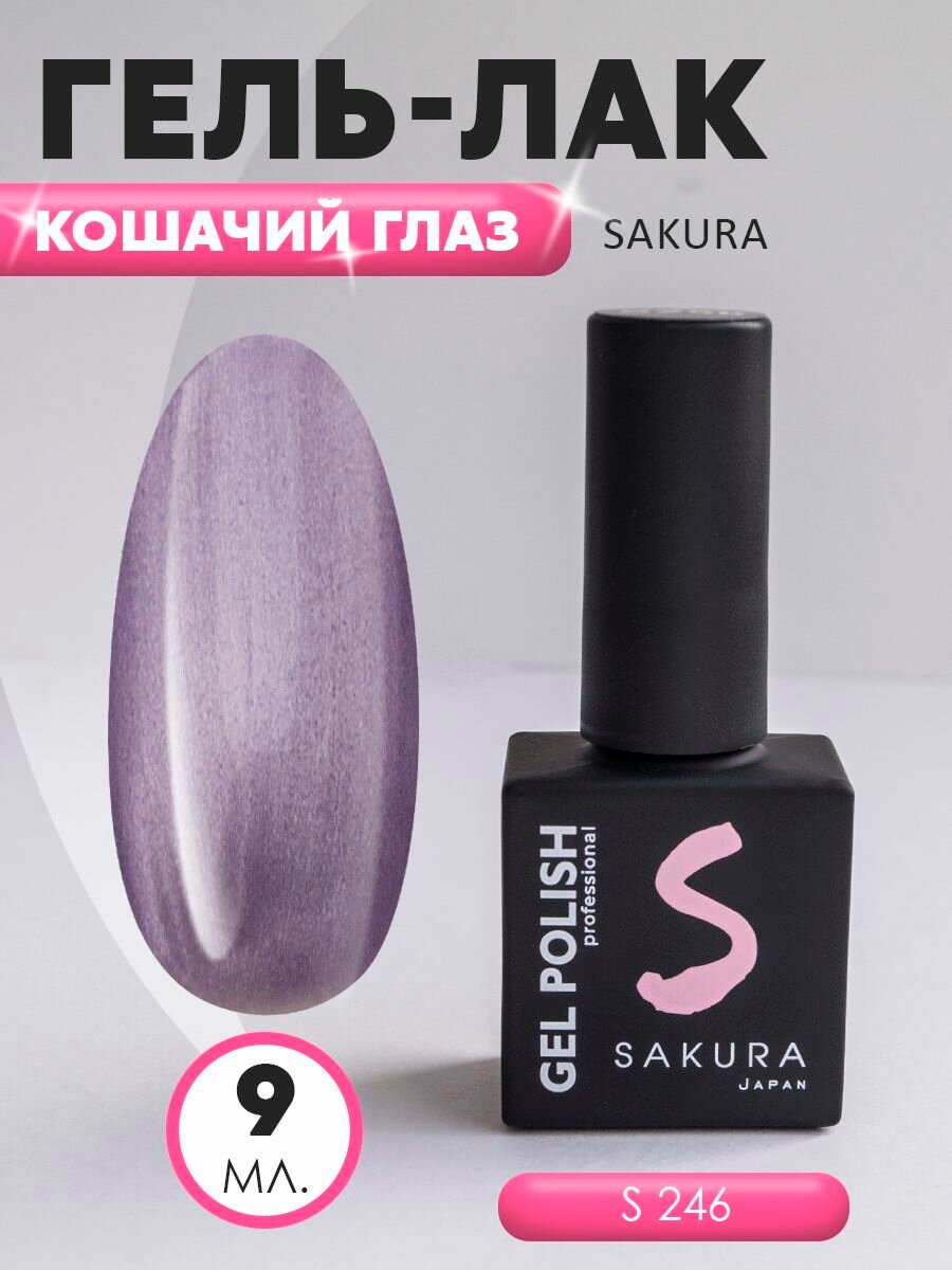 Магнитный гель лак кошачий глаз