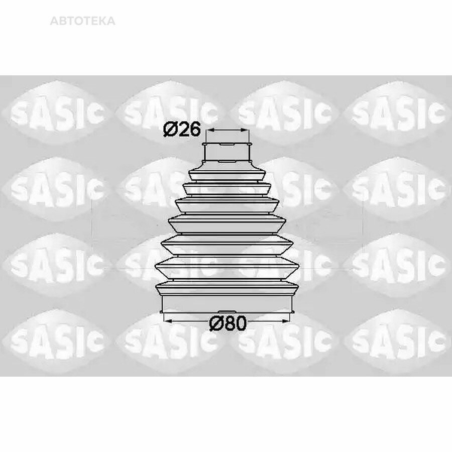 Пыльник шруса RENAULT DUSTER/FLUENCE/MEGANE III 1.2TCE-2.8DTI 98- нар. SASIC 1904013