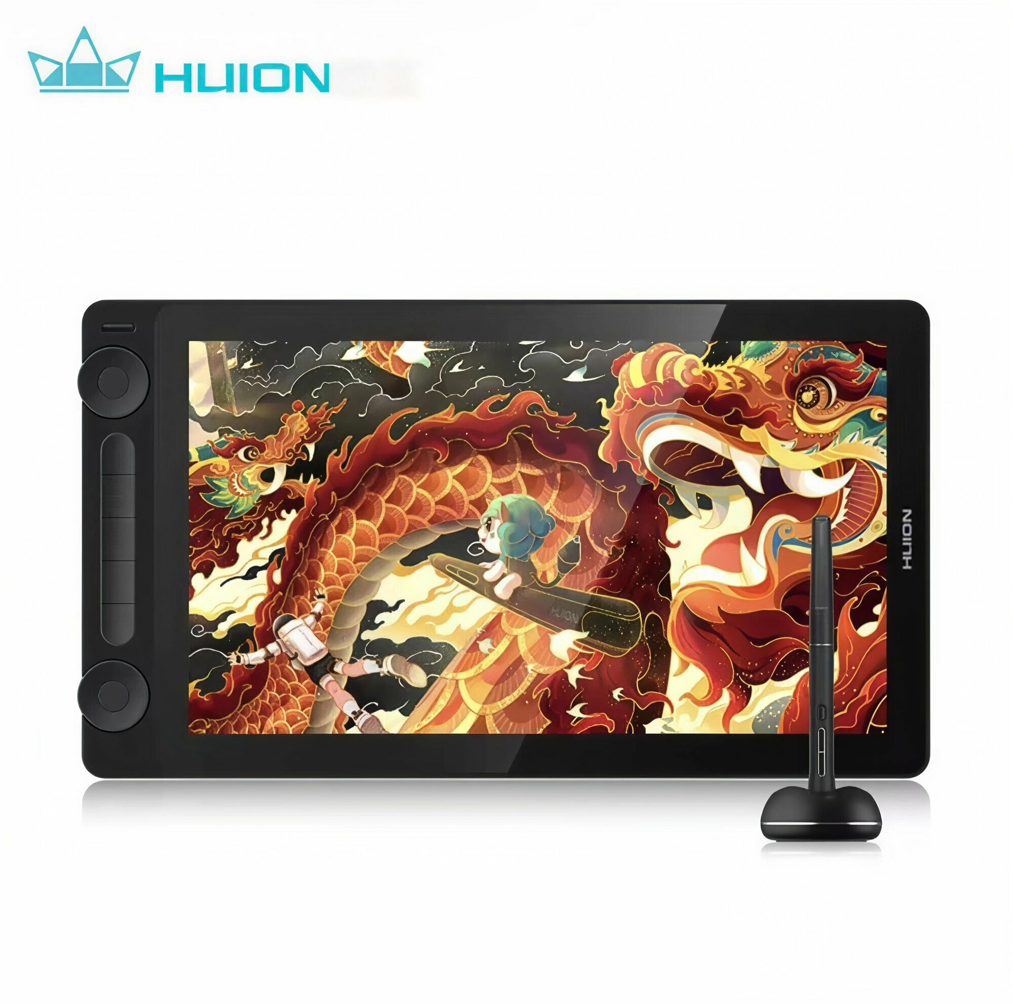 Интерактивный дисплей HUION KAMVAS 13 Gen3 с подставкой, Черное звездное небо