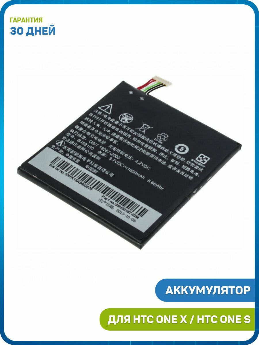 Аккумулятор для HTC One X / One S (BJ83100 / BJ40100 / BJ75100)