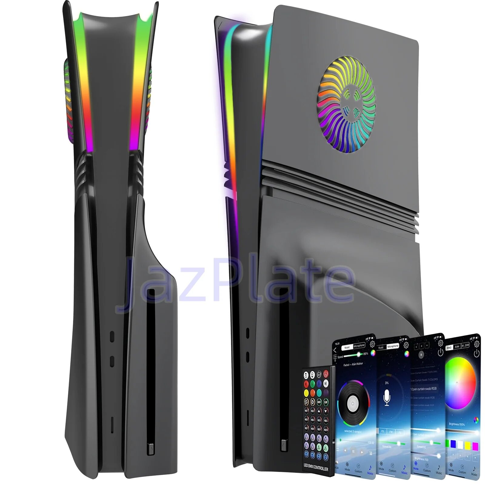 Лицевая панель PS5 Pro Disc Black LED RGB