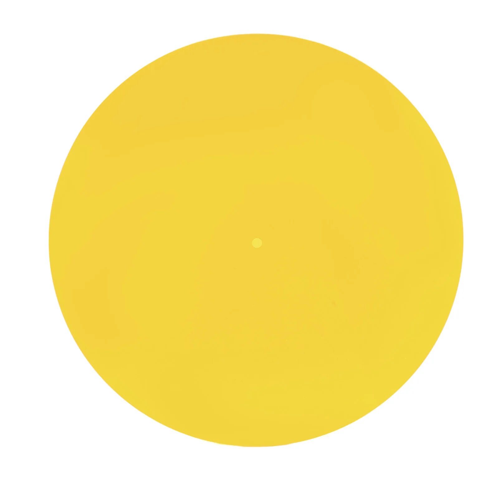 Акриловый коврик для винилового проигрывателя 12 дюймов, Light yellow