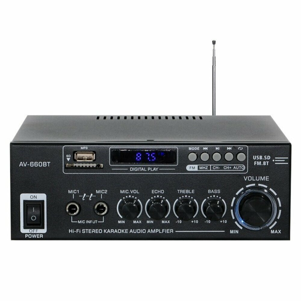 AV-660BT Bluetooth-усилитель мощности (2-канальный) — Усилитель для домашней аудиосистемы