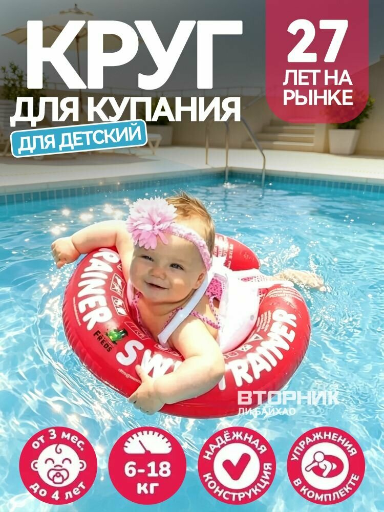 Круг для купания надувной