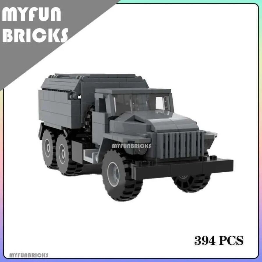 Военная Техника Многоцелевой Грузовик 1/35 MOC Строительный Блок