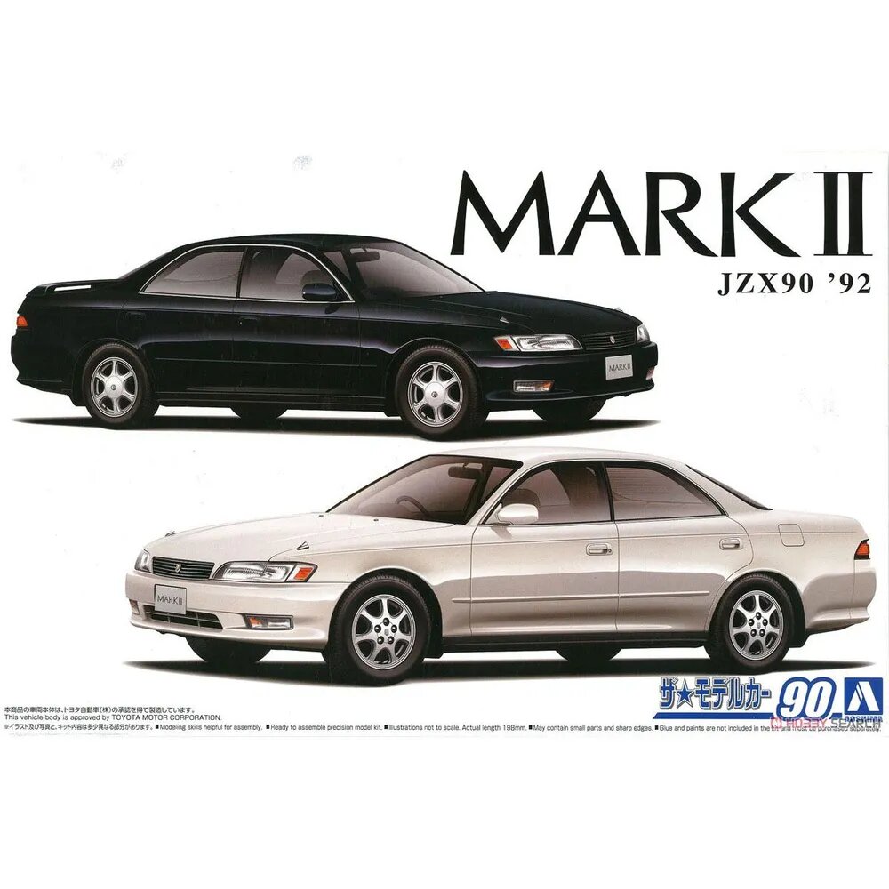 Сборная модель Машинка aoshima-06146 1/24 Toyota JZX90 Mark II Grande/Tourer 1992 car model kit