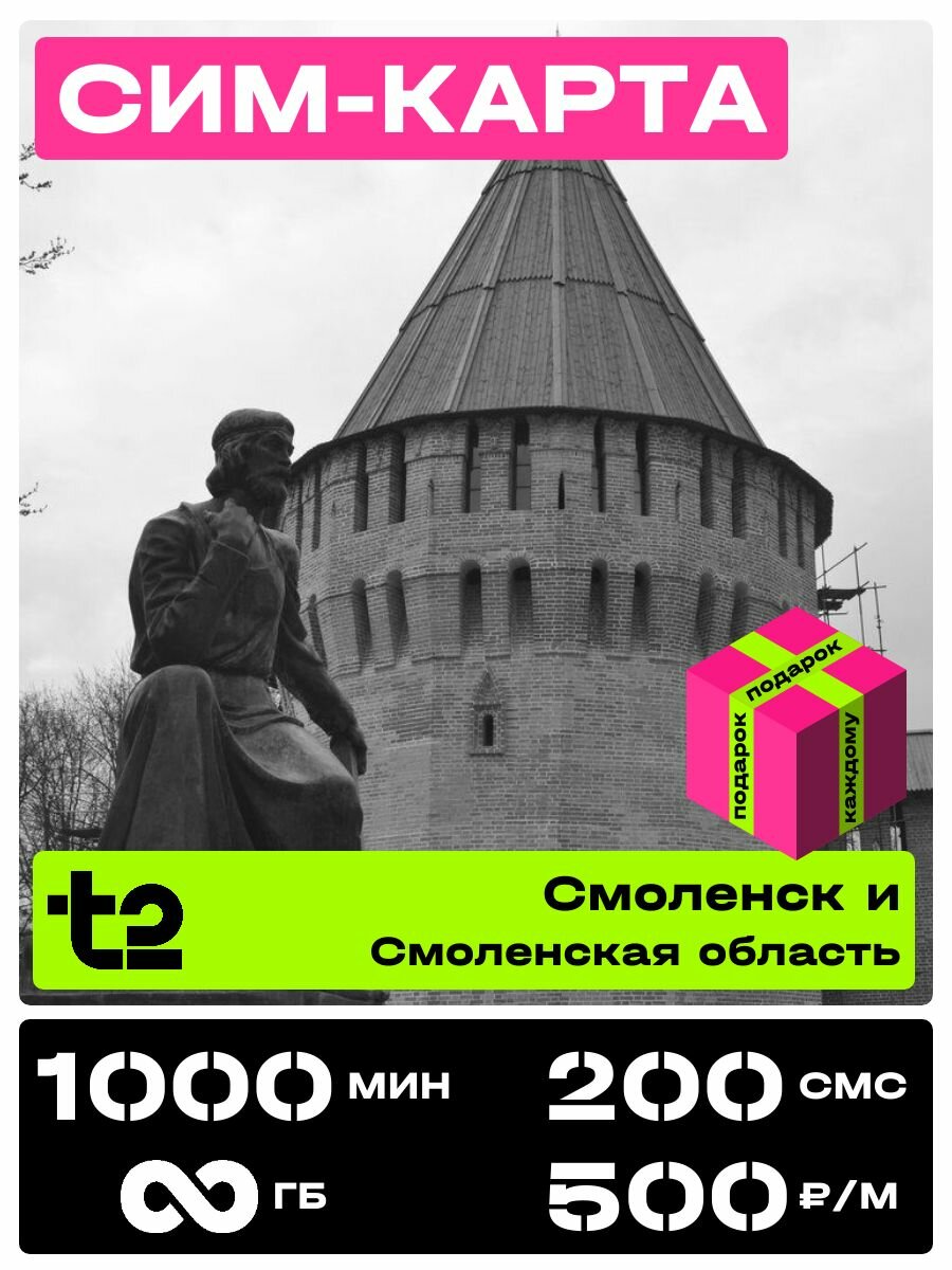 Сим карта теле 2 с безлимитным интернетом. t2 SIM-карта тариф Партнер М Смоленская область. 1000 минут за 500 рублей в месяц.