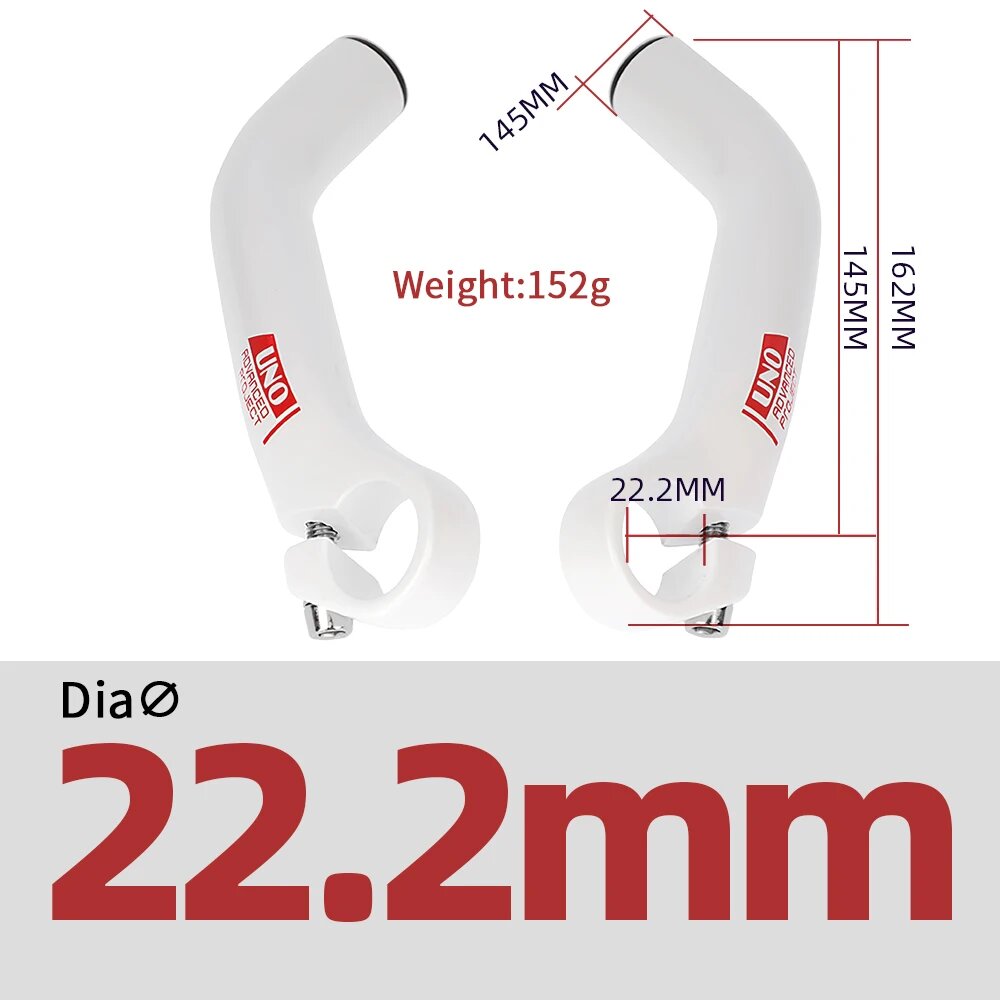 UNO Stem 7 белый алюминиевый вынос руля 31.8 мм 60/90/110 мм Kalloy white bar ends