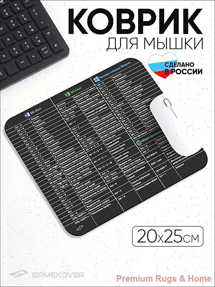 Коврик для мышки, M, темно-синий