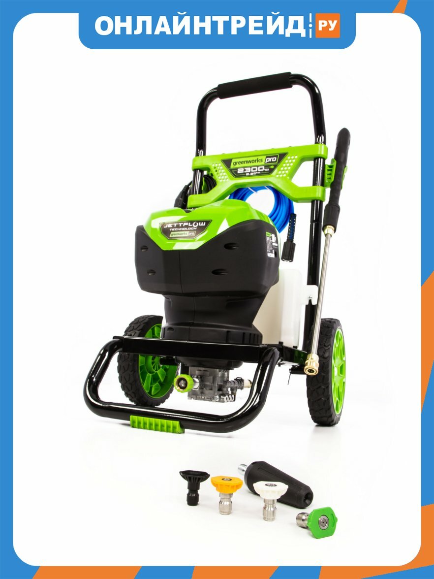 Мойка высокого давления Greenworks бесщеточная 5106007 180 бар