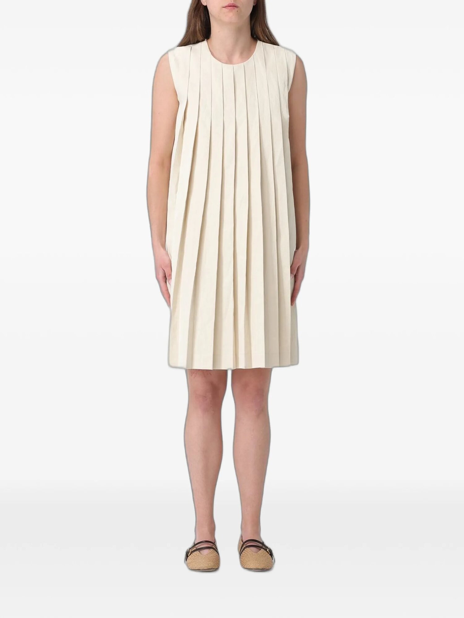 Платье Pleated sleeveless midi dress