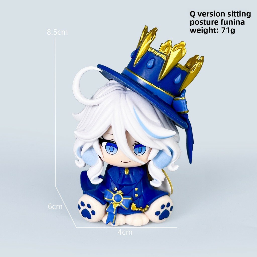 Genshin impact shore guard pvc collectible figurine for fans and desktop decor furina