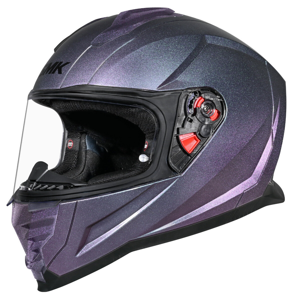 SMK Мотошлем Nova, цвет Розовый Хамелеон Pink Chameleon GL900, Размер L