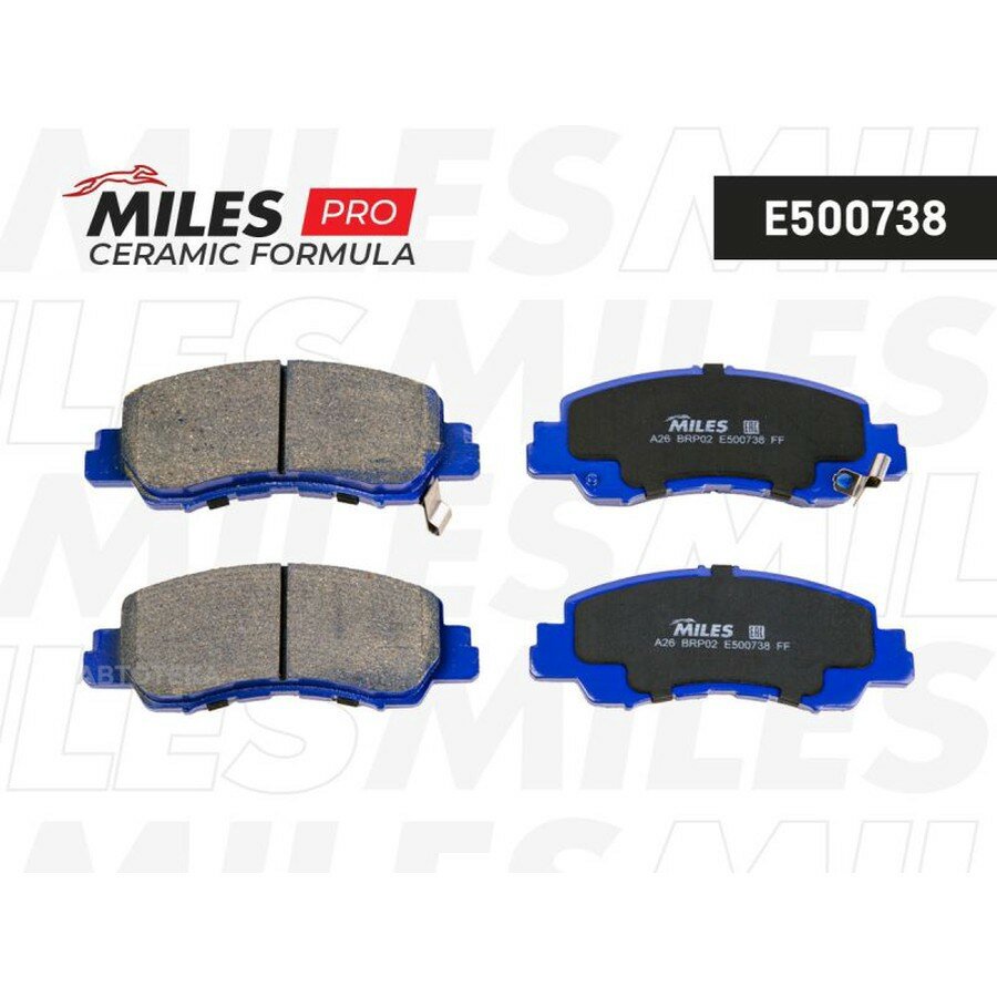 Колодки тормозные MITSUBISHI ECLIPSE CROSS 17- пер. Ceramic PRO MILES E500738