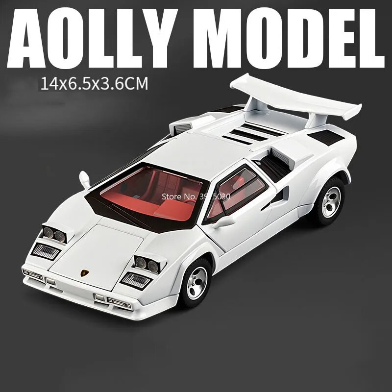 Makeda 1:32 LP500S LBWK модель автомобиля Белый, LP500S White