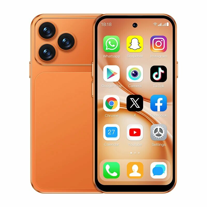 Мини-смартфон SOYES A19 Pro 4G, 4,5 дюйма, система Android 10, 2 ГБ Оранжевый, Оранжевый, Orange